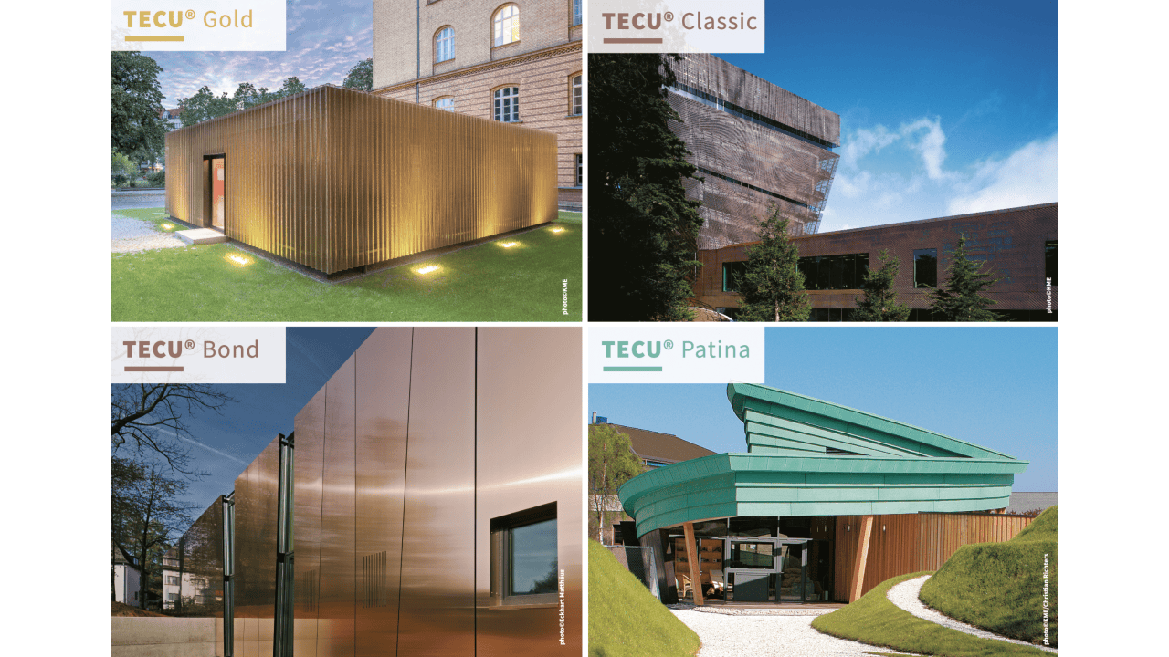 TECU® Copper designs – Kupfer-Produkte für Dach und Fassade